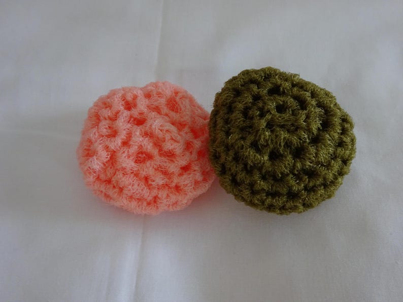 Dish Scrubbies, Nylon Scrubbies, Crocheted Scrubbies, Set of 5 ...