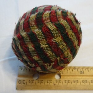 Rag Balls Homespun Rag Balls Christmas Bowl Filler - Etsy