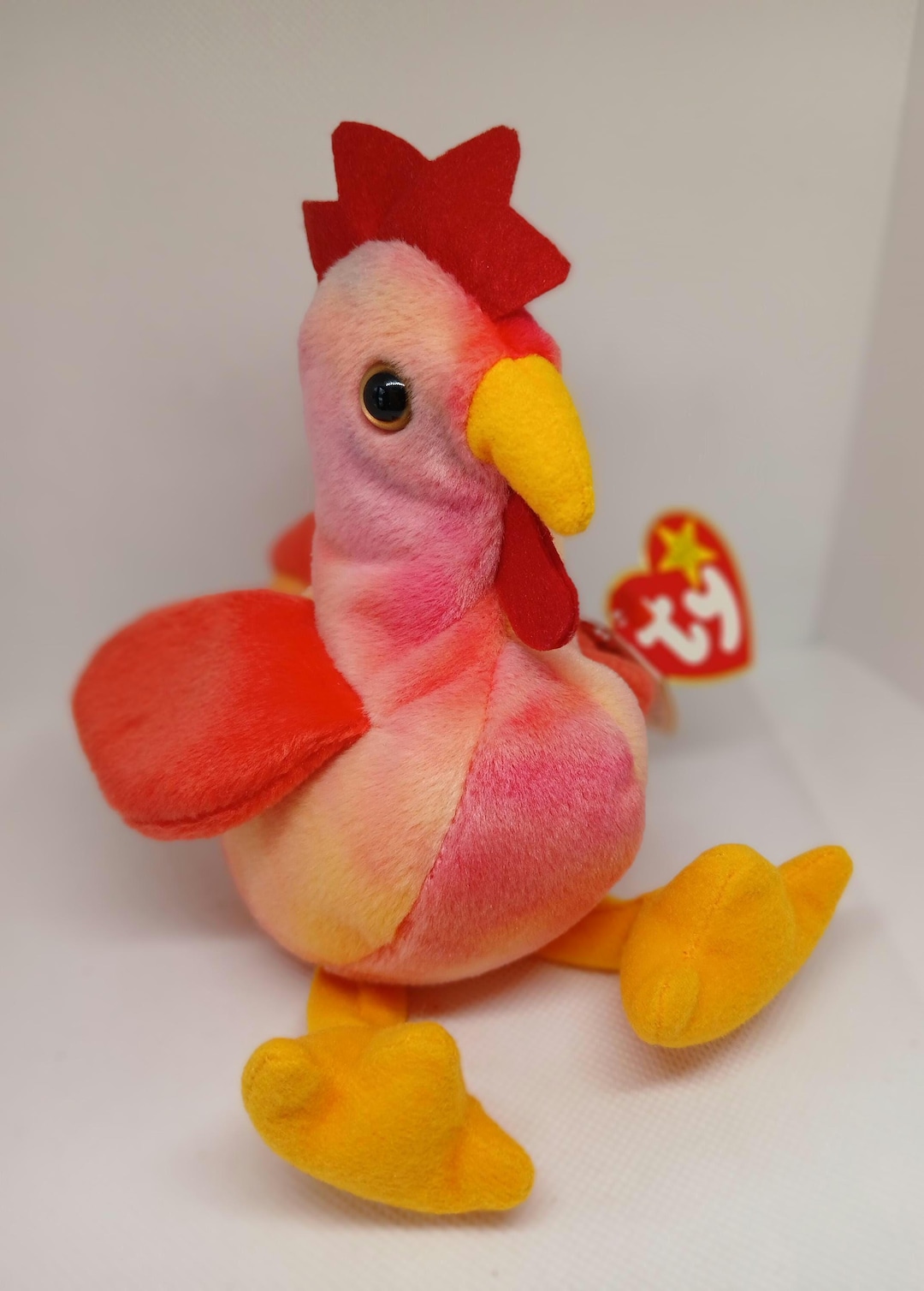 Vintage TY Beanie Baby, Strut the Rooster Plush Toy, TY Beanie Original ...