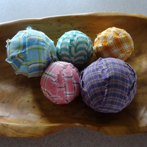 Rag Balls, Primitive Decor, Primitive Rag Balls, Homespun Rag Balls ...