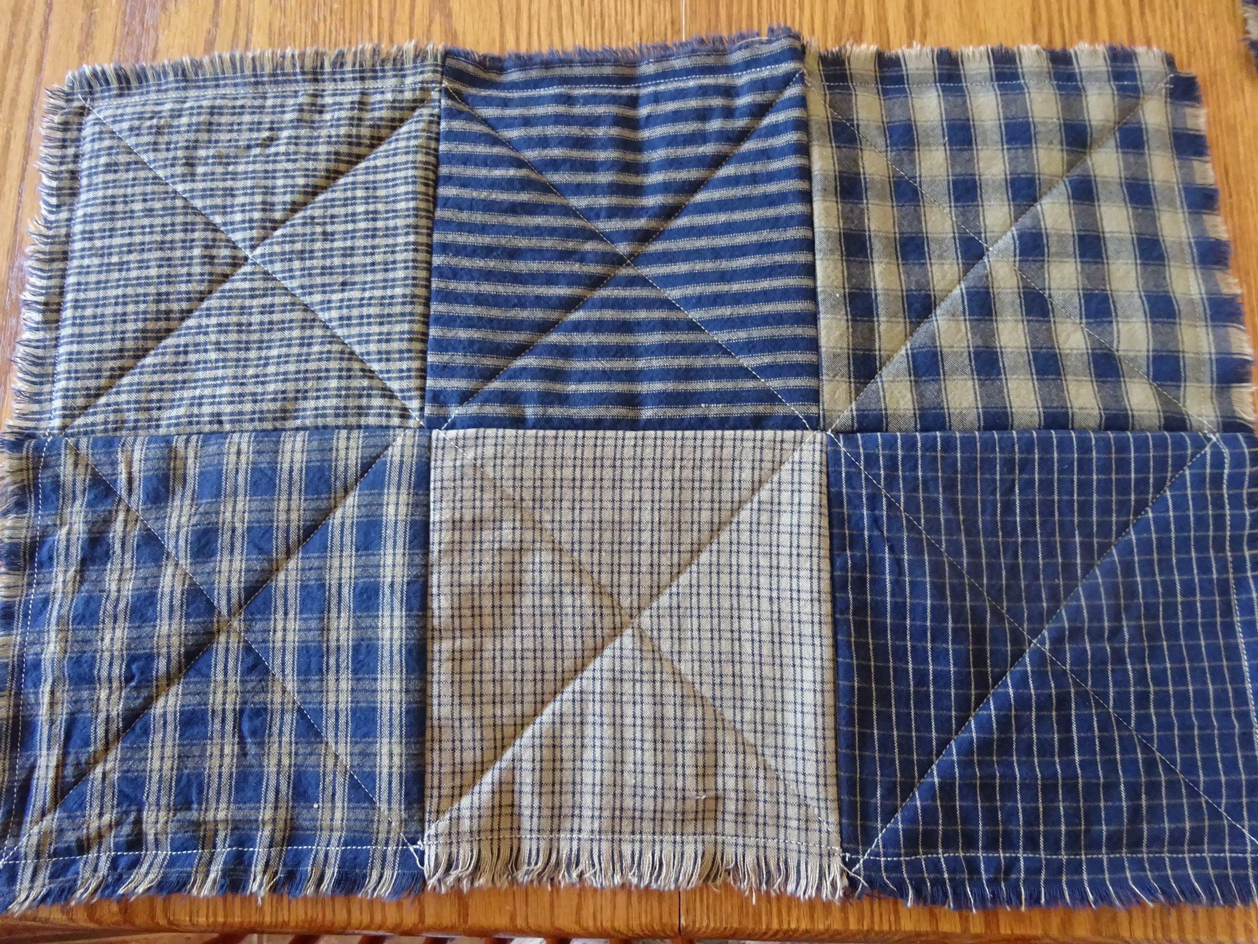 Rag Placemats Set of 4 Rag Placemats Table Placemats | Etsy
