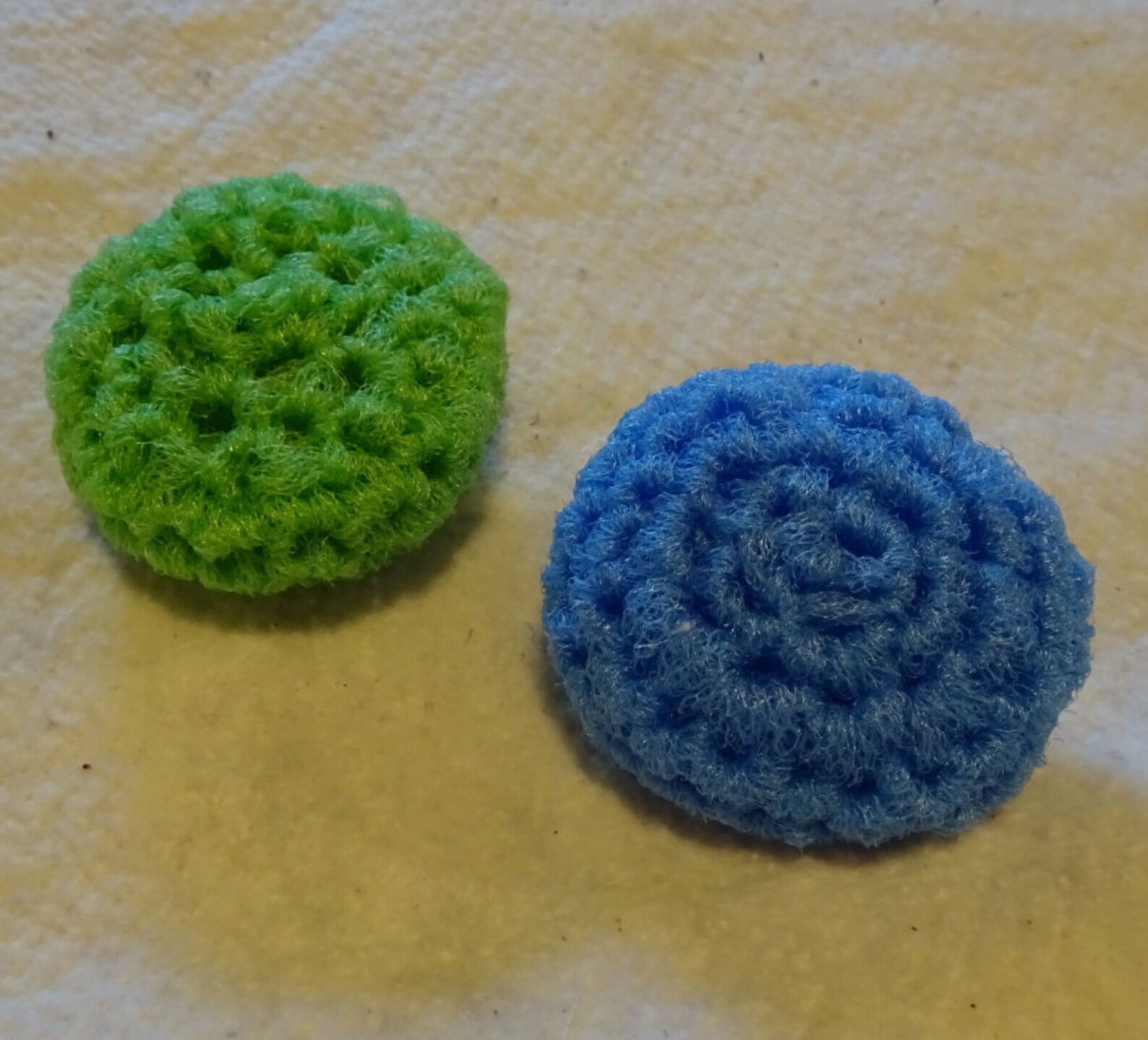 Dish Scrubbies, Set of Five Scrubbies, Nylon Scrubbies, Crocheted ...