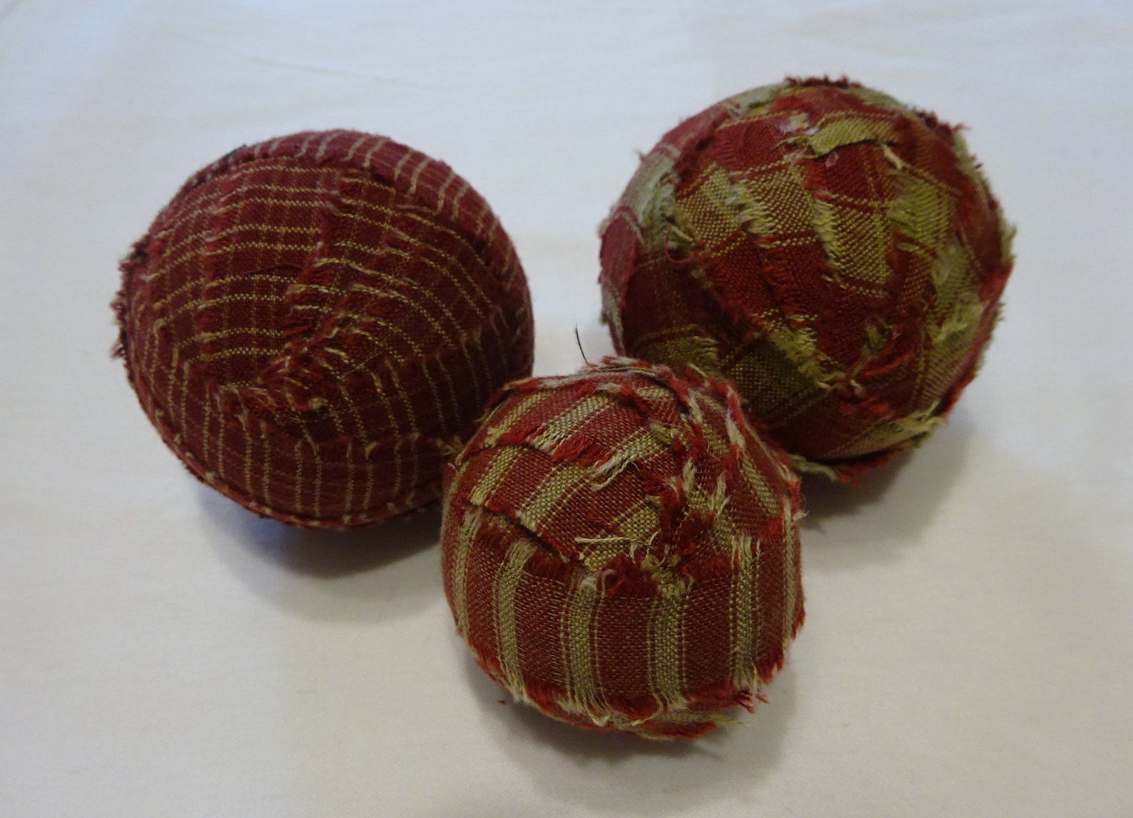 Rag Balls Primitive Decor Primitive Rag Balls Homespun Rag - Etsy