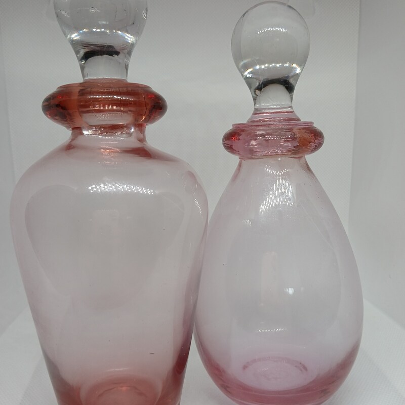 Pink Glass Bottles - Etsy