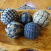 Rag Balls, Primitive Decor, Primitive Rag Balls, Homespun Rag Balls ...