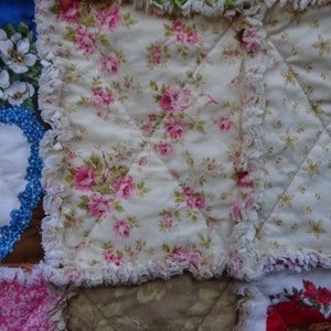 Rag Quilt, Rag Quilt Throw, Patchwork Quilt, Sofa Throw, Lap Throw ...