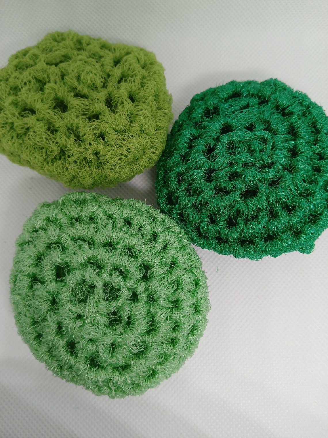 Dish Scrubbies, Nylon Scrubbies, Set of 5 Scrubbies, Crocheted ...