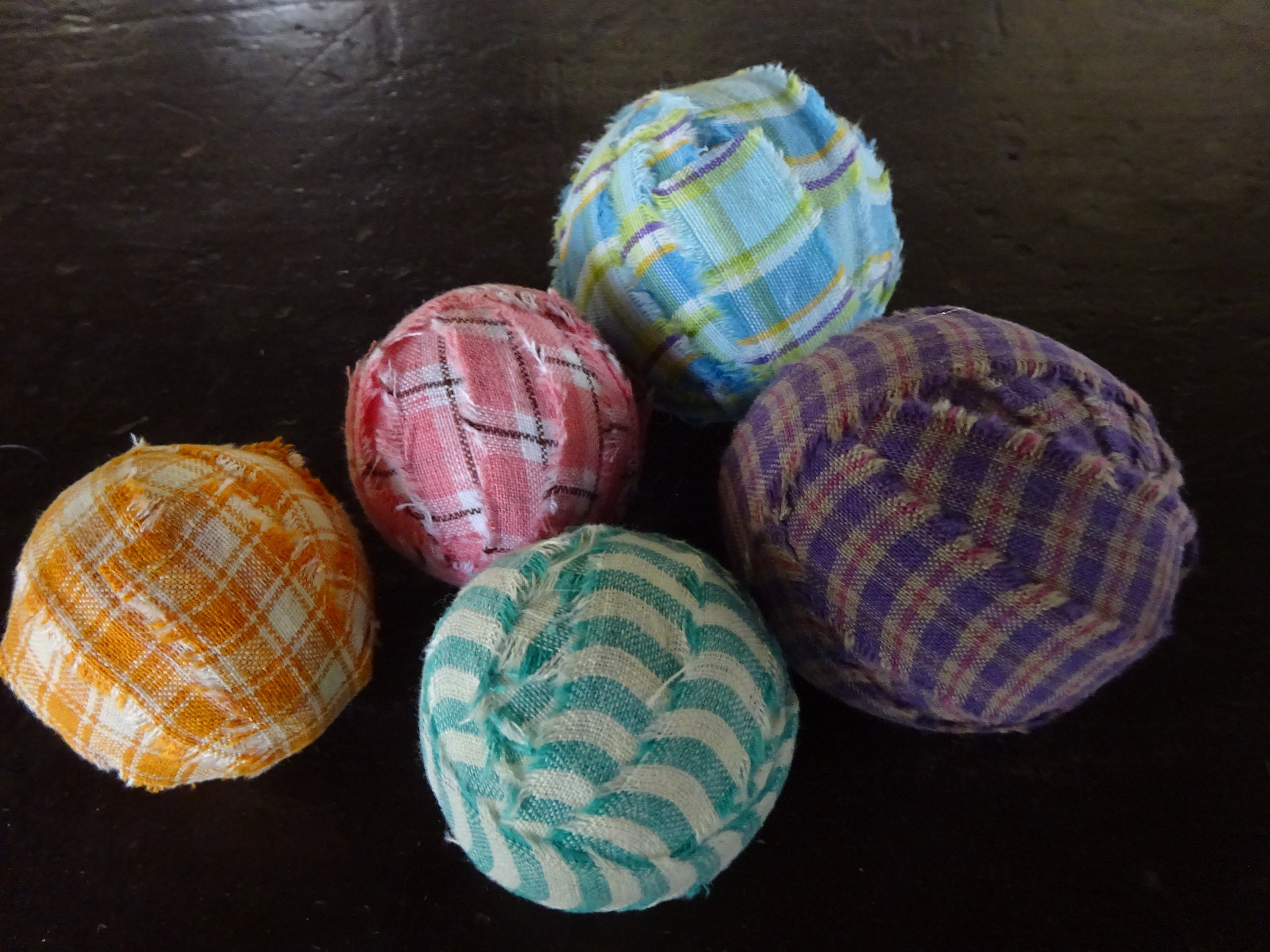 Rag Balls Primitive Decor Primitive Rag Balls Homespun Rag - Etsy