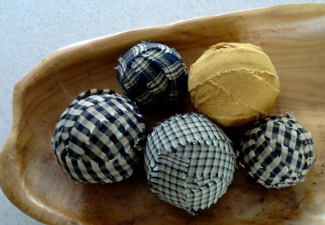 Rag Balls, Homespun Rag Balls, Primitive Rag Balls, Fall Rag Balls ...