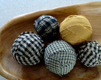 Rag Balls, Homespun Rag Balls, Primitive Rag Balls, Fall Rag Balls ...