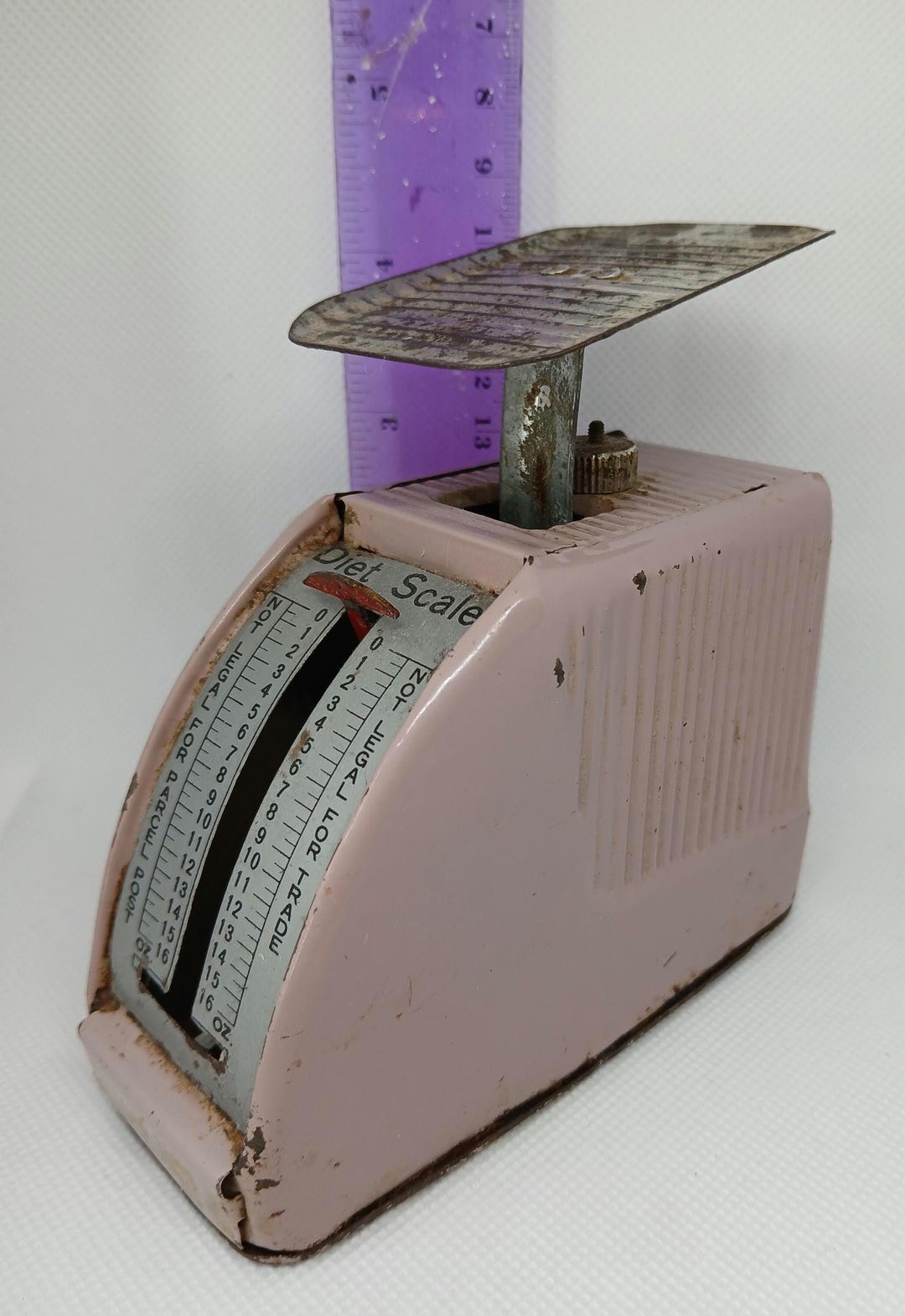 Vintage Diet Scale, Vintage Pink Diet Scales, Mid-century Kitchen, Pink ...