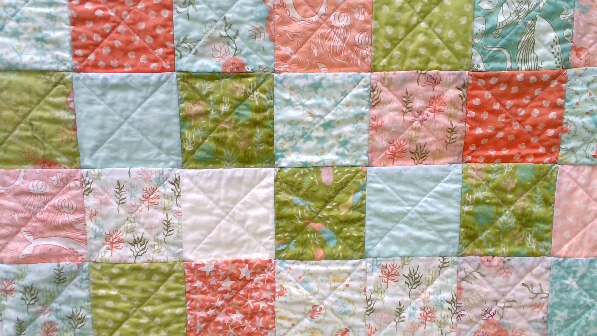 Nautical Theme Rag Quilt, Sea Shore Rag Quilt, Wheelchair Blanket, Lap ...