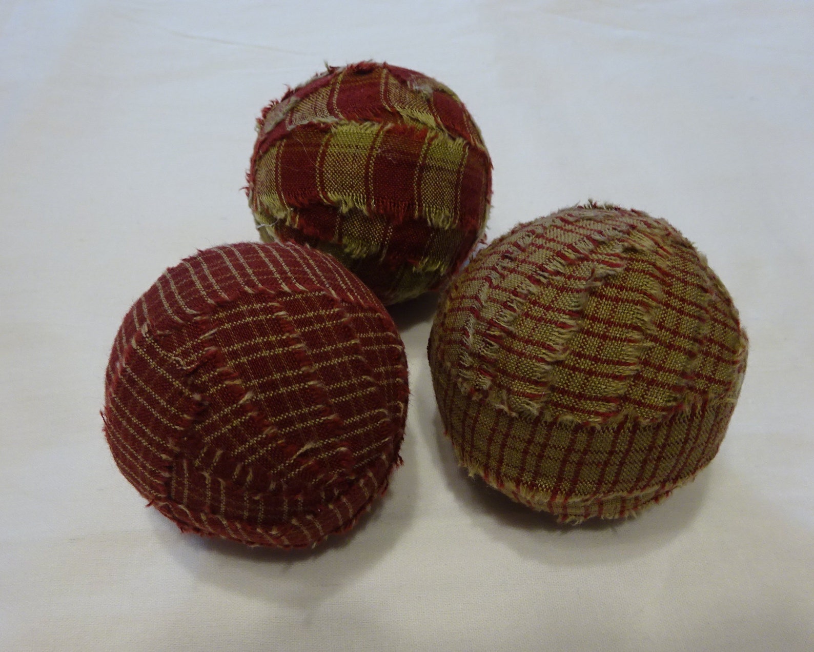 Rag Balls Primitive Decor Primitive Rag Balls Homespun Rag - Etsy
