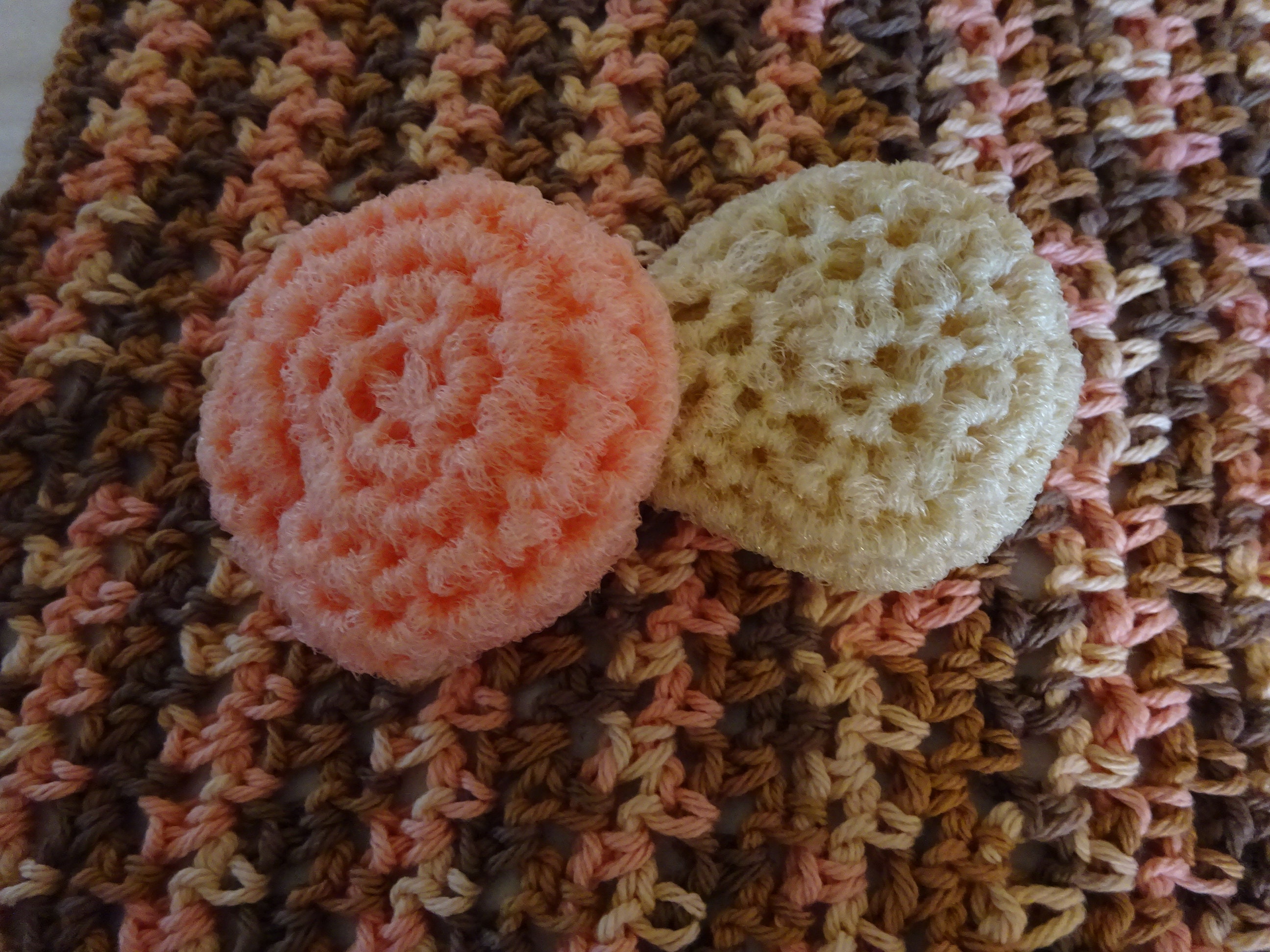 Crocheted Scrubbie and Dishcloth Set, Scrubbie Set, Hostess Gift ...