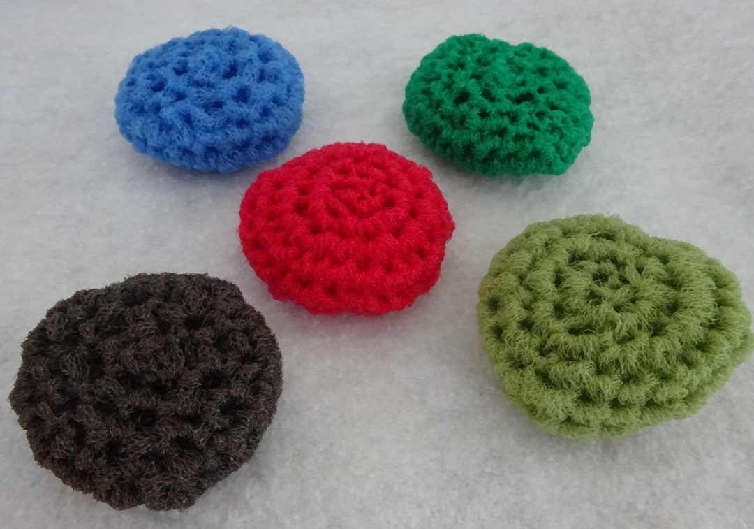 Dish Scrubbies, Nylon Scrubbies, Set of 5 Scrubbies, Kitchen Scrubbie ...