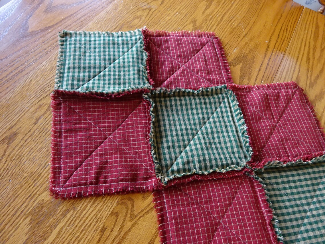 Table Runner Homespun Rag Table Runner Homespun Table | Etsy