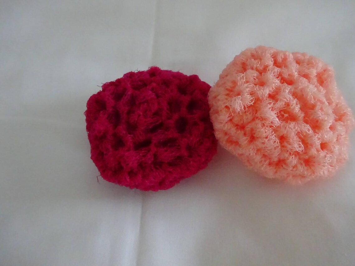 Dish Scrubbies, Nylon Scrubbies, Crocheted Scrubbies, Set of 5 ...