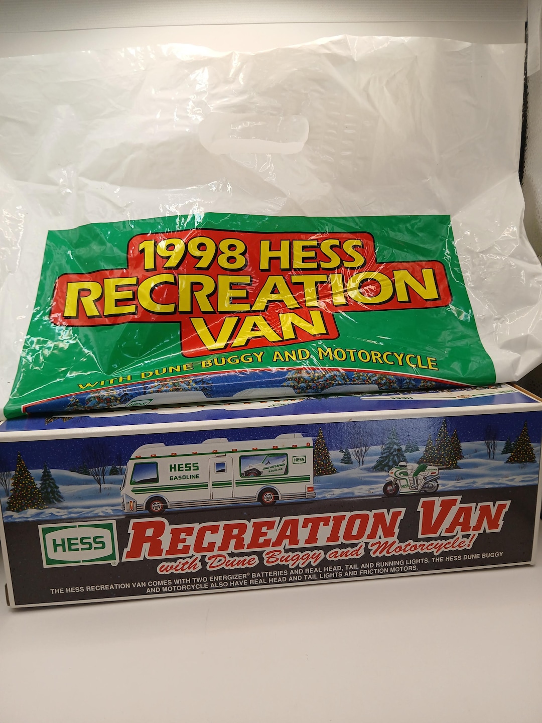 1998 Hess Recreation Van, Dune Buggy and Motorcycle, Collectible Toy ...