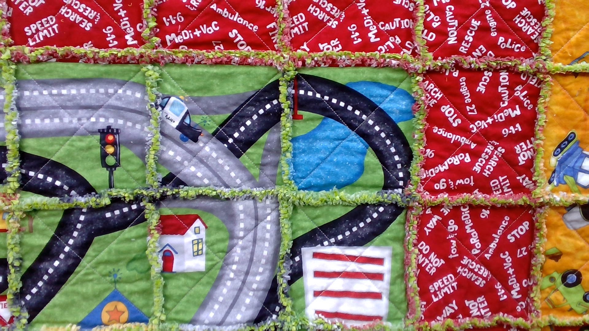 Rag Quilt Rag Quilt Throw Small Rag Quilt Patchwork Quilt - Etsy