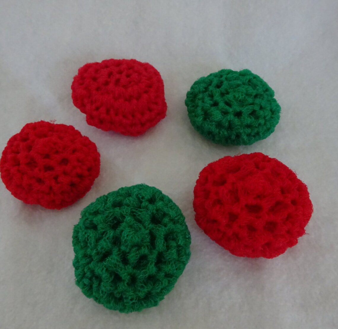 Dish Scrubbies, Nylon Scrubbies, Set of 5 Dish Scrubbies, Crocheted ...