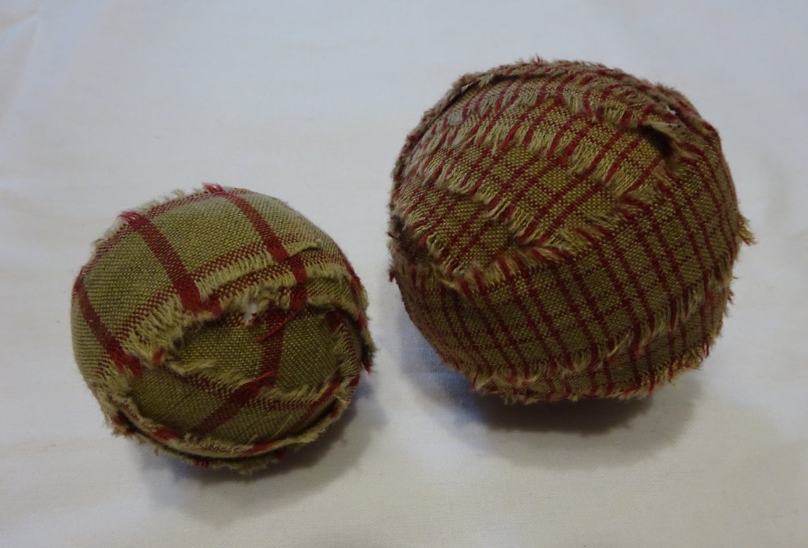 Rag Balls Primitive Decor Primitive Rag Balls Homespun Rag - Etsy