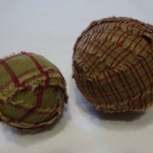 Rag Balls Primitive Decor Primitive Rag Balls Homespun Rag - Etsy