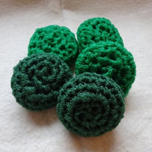 Dish Scrubbies, Nylon Scrubbies, Set of 5 Scrubbies, Crocheted ...
