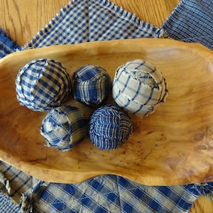 Rag Balls, Primitive Decor, Primitive Rag Balls, Homespun Rag Balls ...