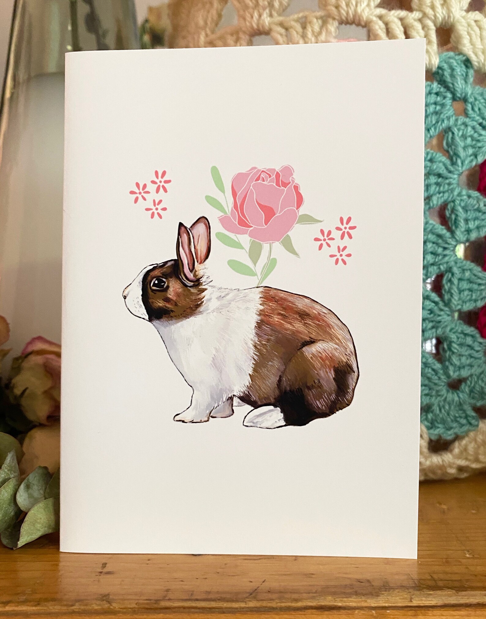 Rabbit Greeting Cards Set of 4 - Etsy