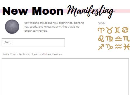 Moon Messages-a Lunar Journal and Planner - Etsy