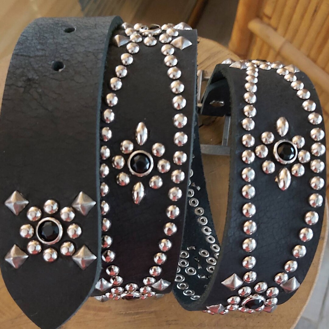 New!!!!!!!!one off Custom Studded Belt 70-100cm ! Send Me Please a ...