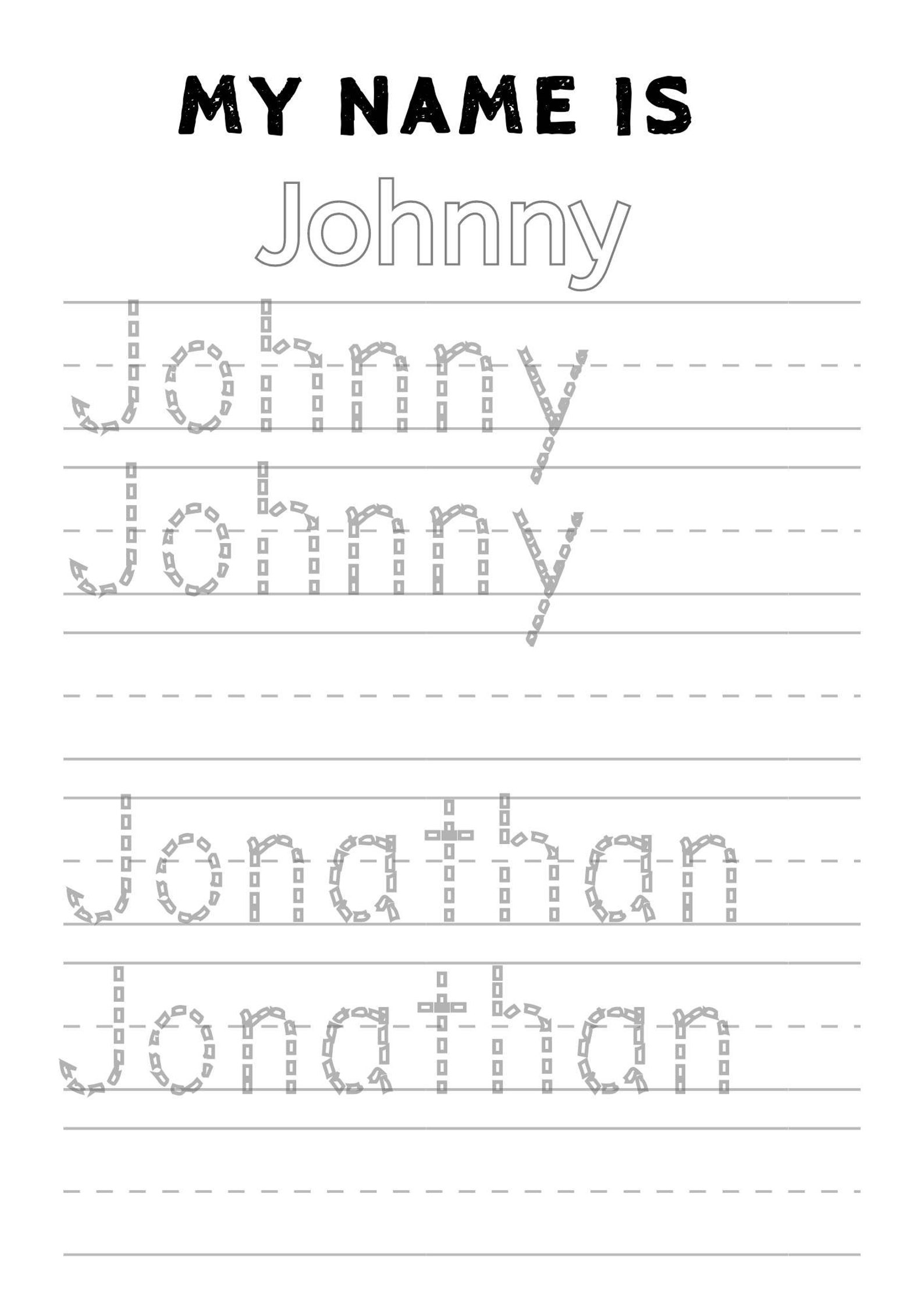 Kids Handwriting Practice - Teach Your Child How to Write Their Name ...