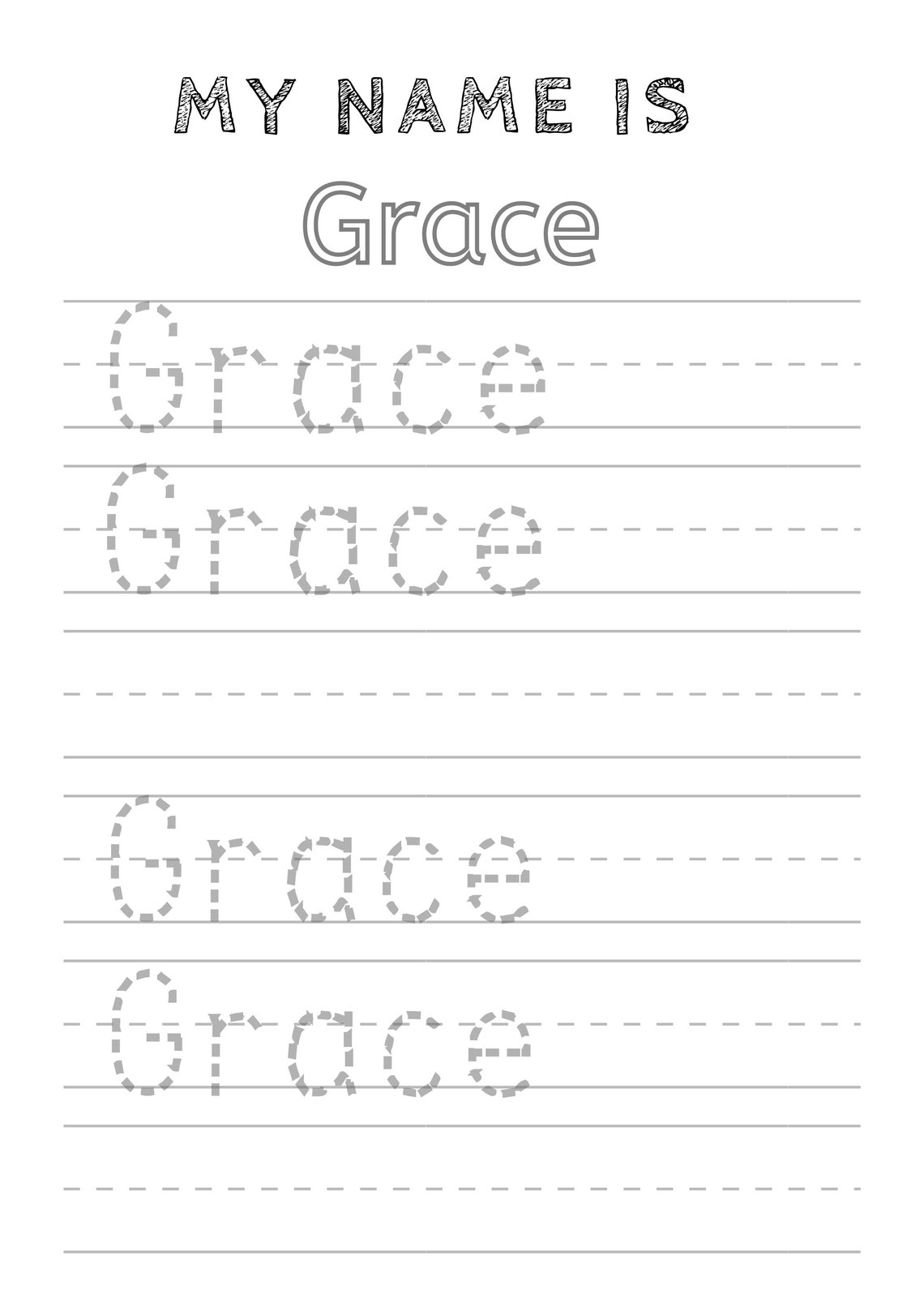 Kids Handwriting Practice - Teach Your Child How to Write Their Name ...