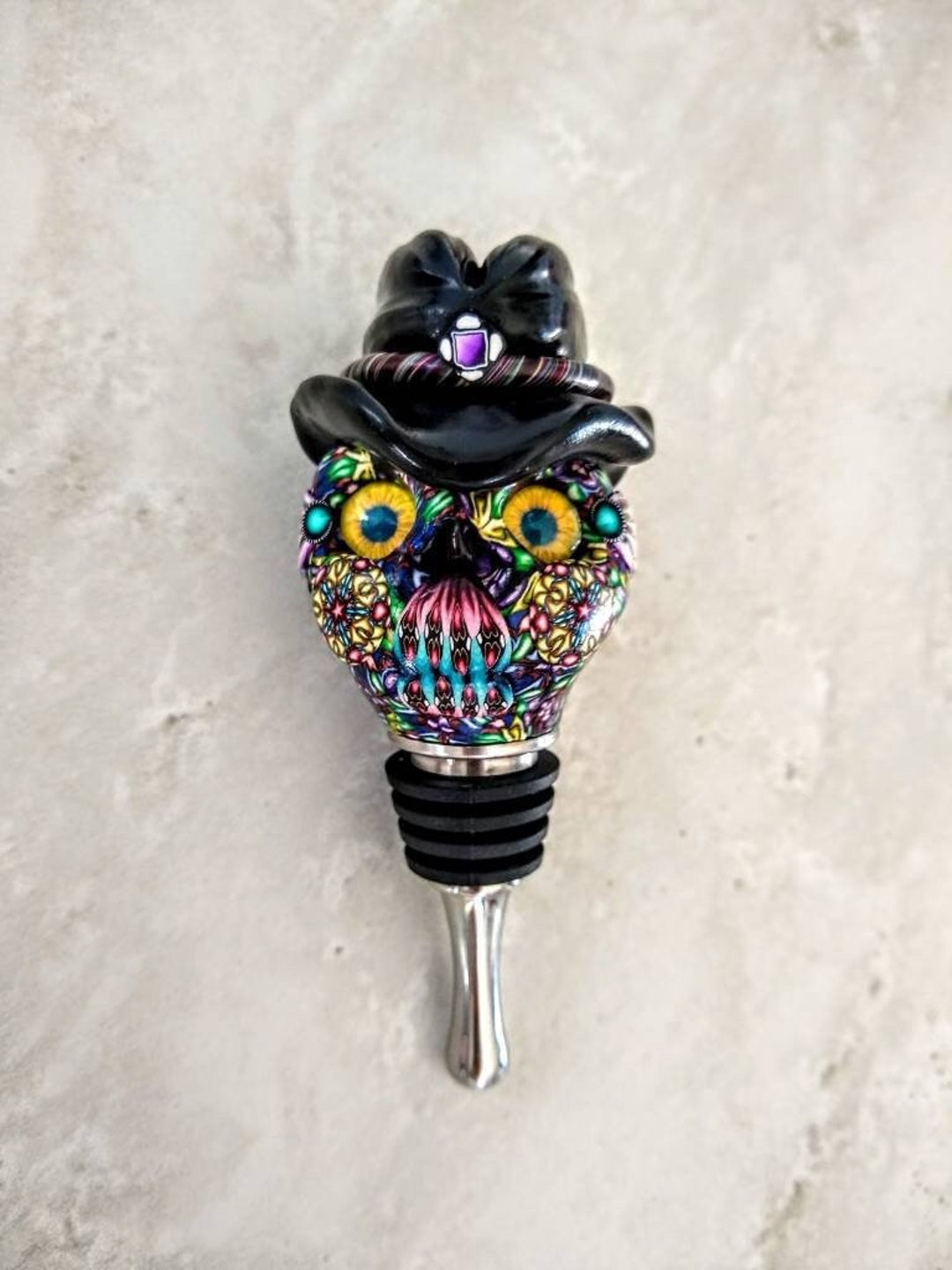 SOLD, Display Only-donato-day of the Dead Bottle Stopper - Etsy