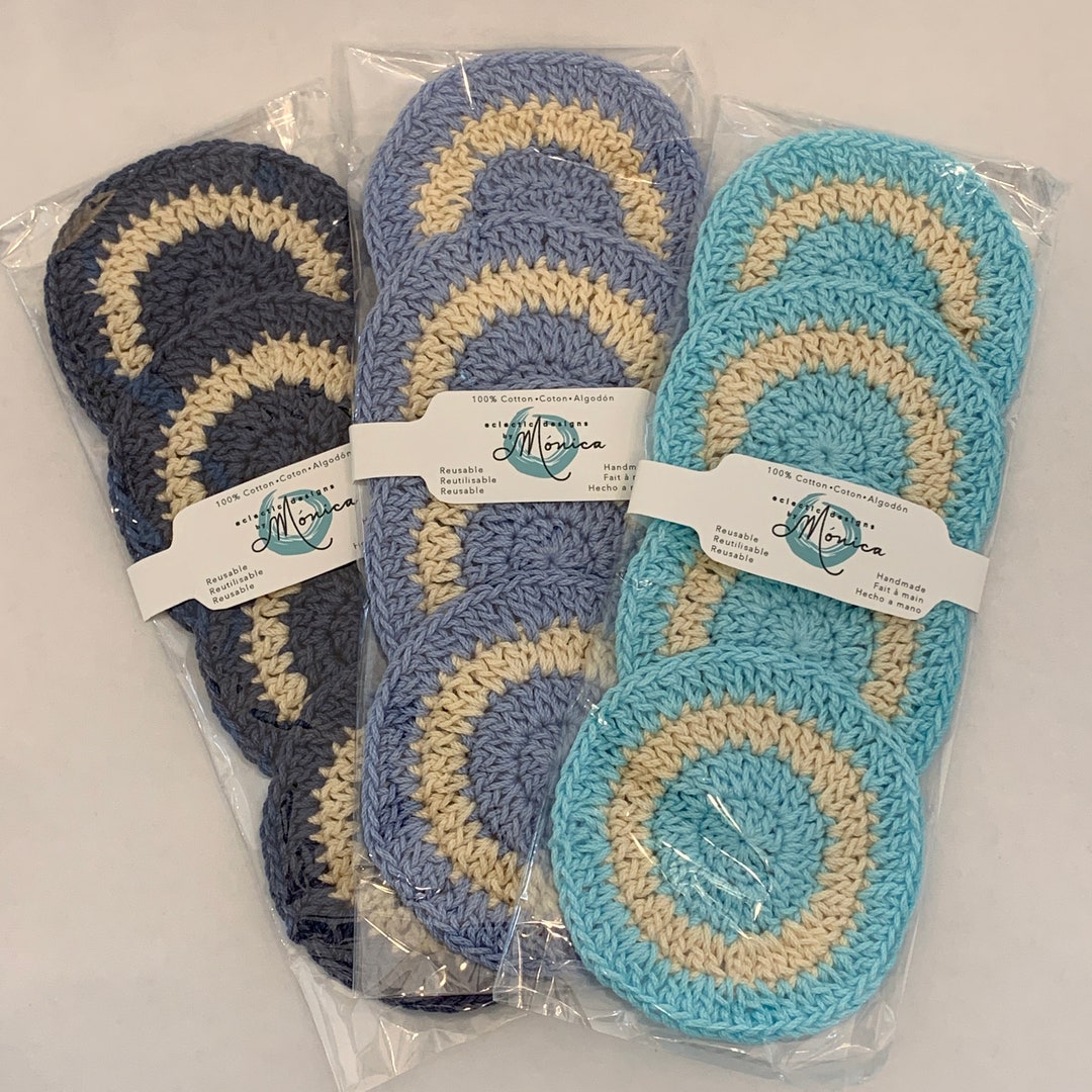 Set of 4 Cotton Vintage Style Coasters, Cotton Coaster Set, Vintage ...