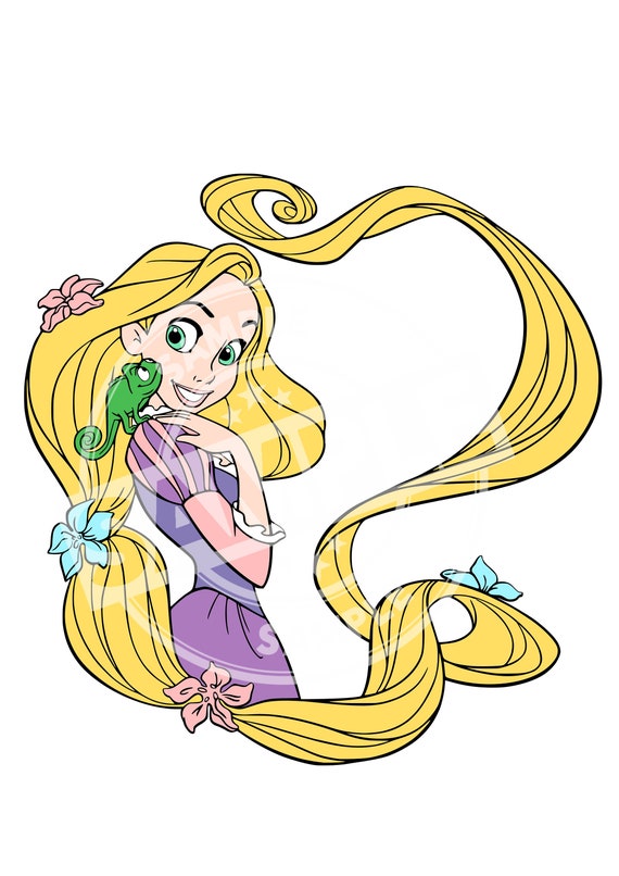 Rapunzel And Pascal Drawings