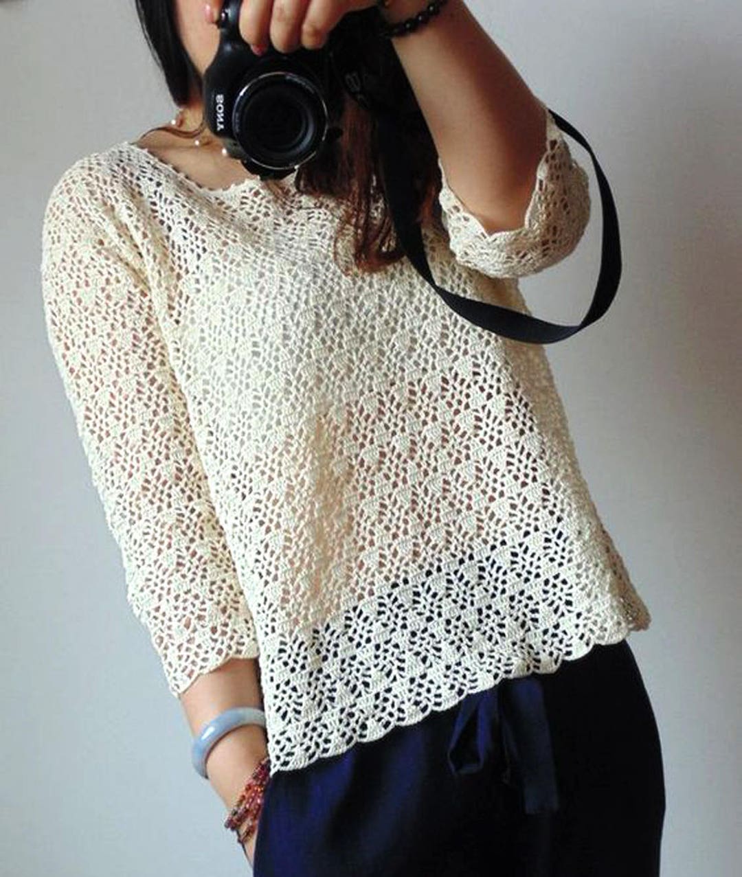 Crochet Blouse Pattern - Etsy