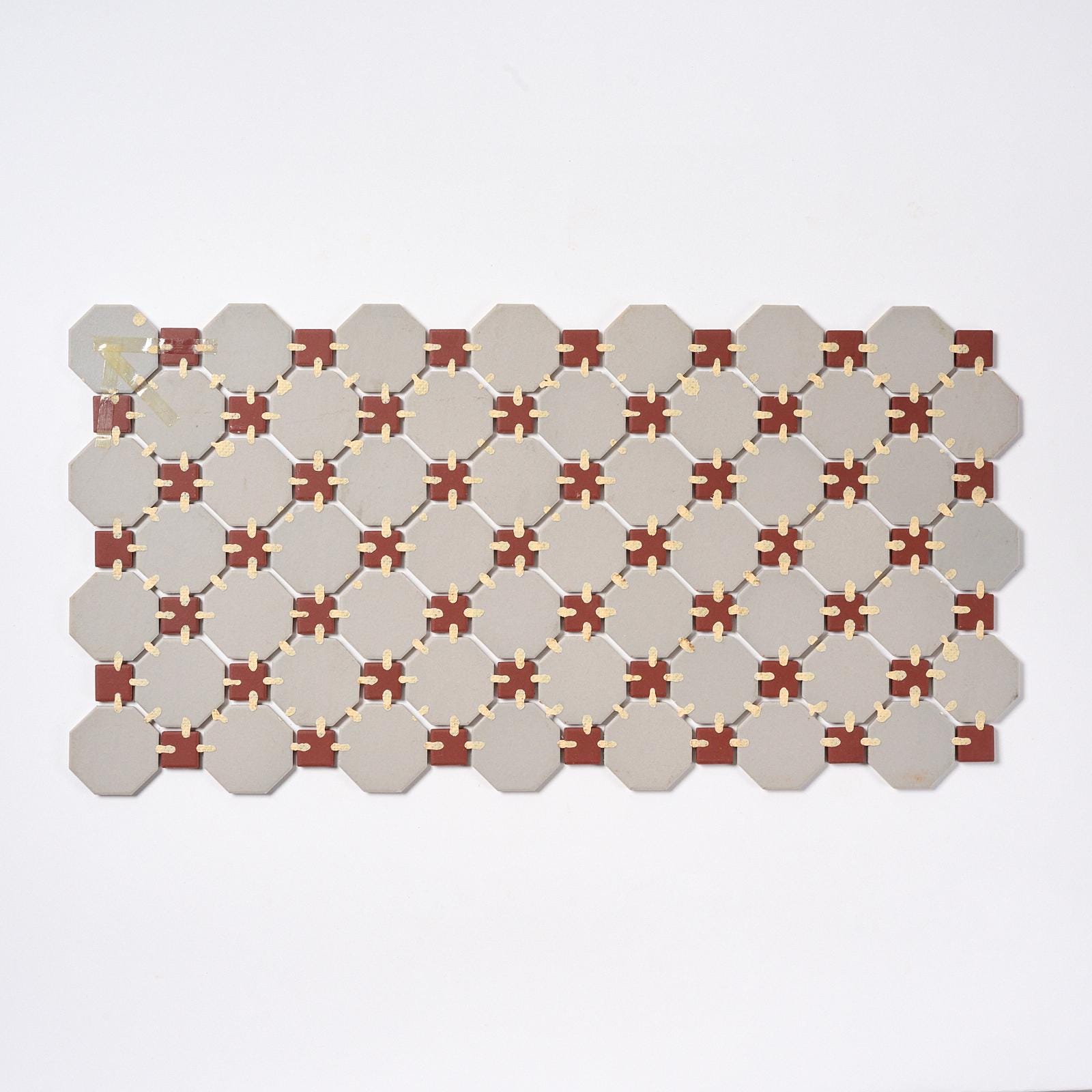 1980s Daltile Rust/ Gray Mosiac Floor Tile, 22 Sq Ft Lot 13 Piece Set ...