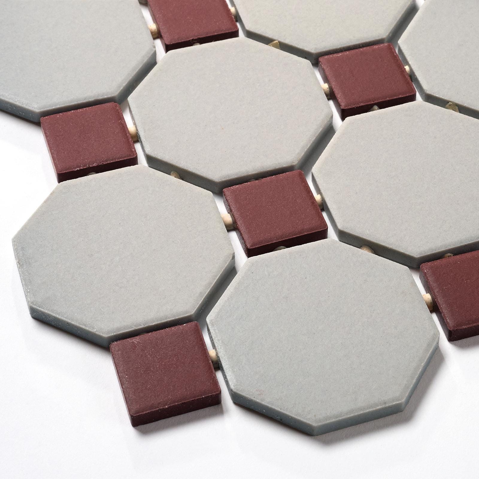 1990s Daltile Rust/ Gray Mosaic Floor Tile, 44 Sq Ft Available - 22 Sq ...