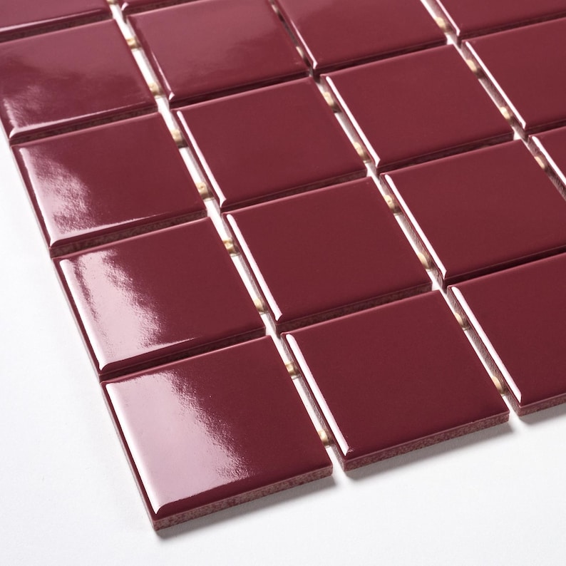 1990s Daltile Burgundy Floor Tile, 24 Sq Ft Available - Etsy