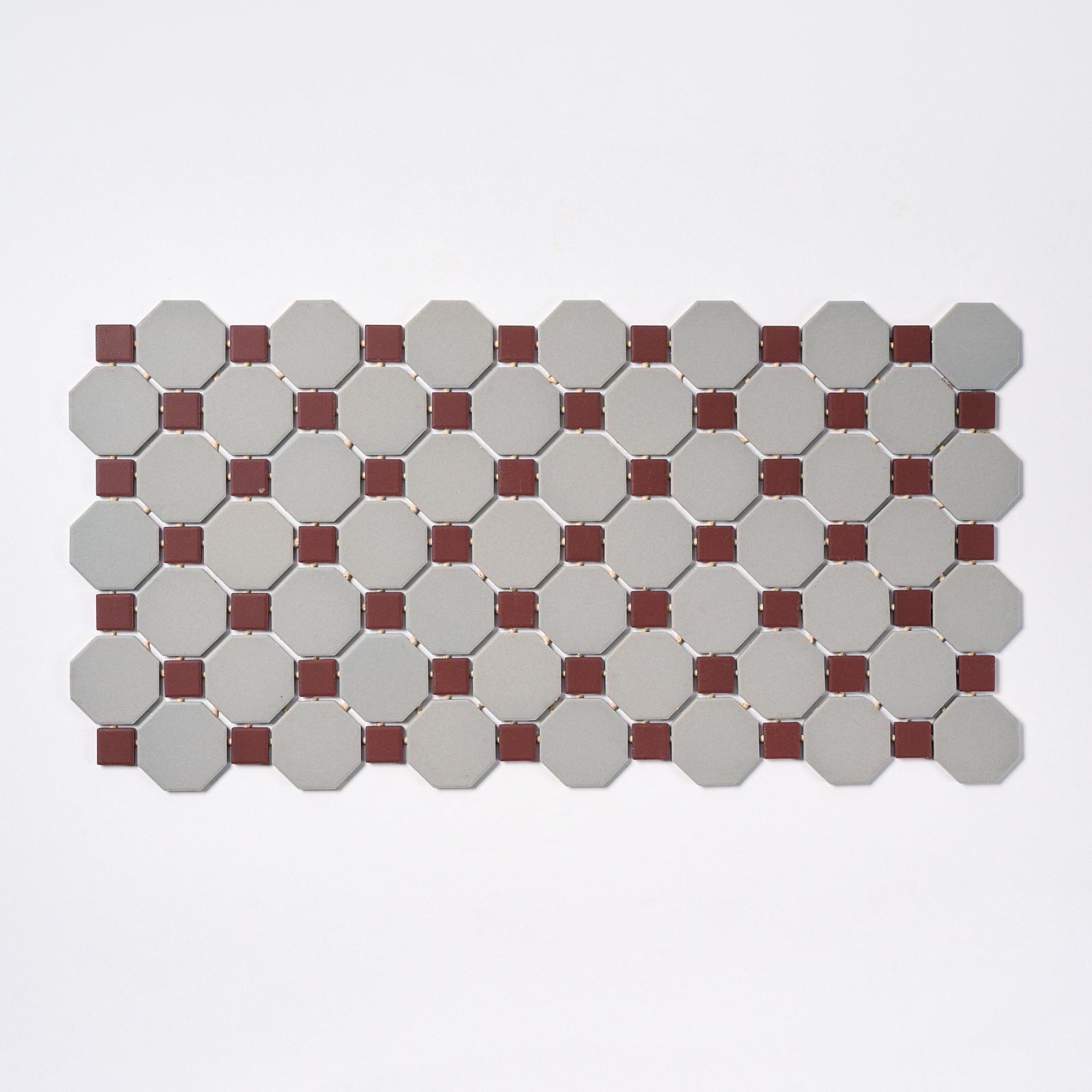 1990s Daltile Rust/ Gray Mosaic Floor Tile, 44 Sq Ft Available - 22 Sq ...