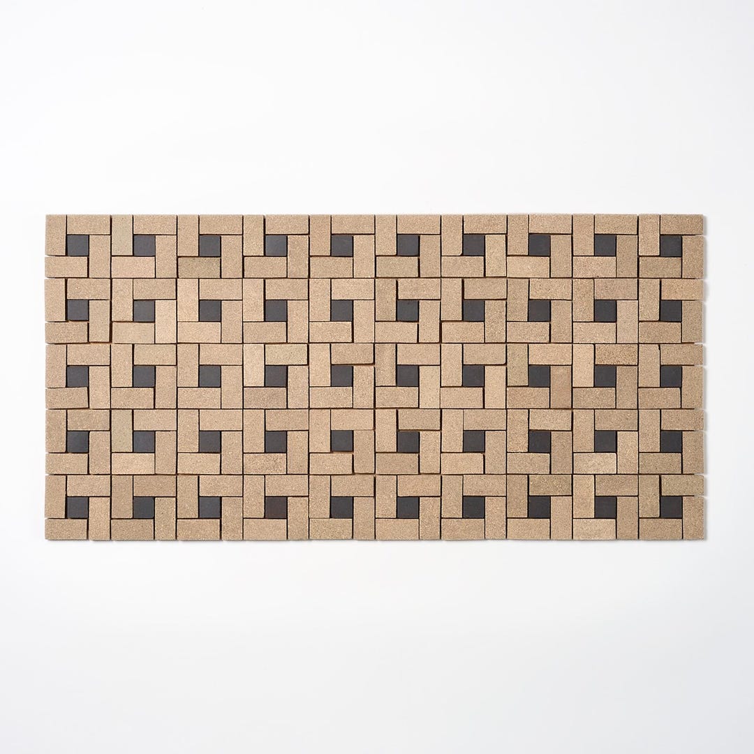 Newtown Tile Co. 1940s Sand Gray/ Black Spiral Floor Tile, 34 Sq Ft ...