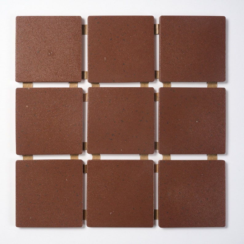 Vintage Brick Red Unglazed Floor Tile, 80 Sq Ft Available - 20 Sq Ft ...