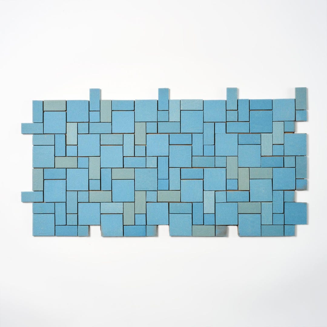 Spartan 1940s Blue Random Mosettes Floor Tile, 62 Sq Ft Available - 31 ...