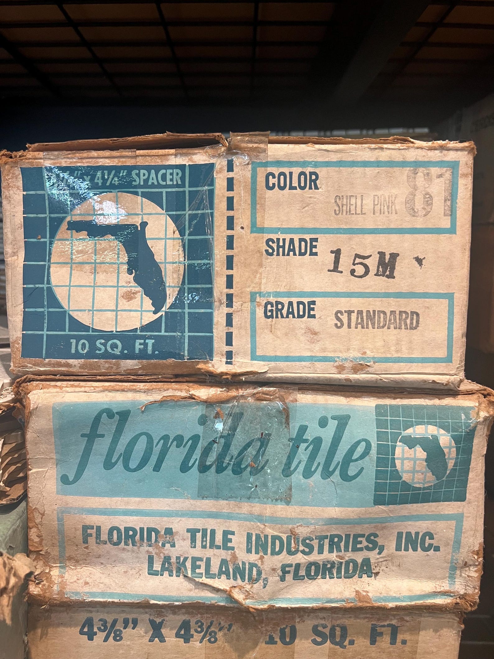 1970s FLORIDA TILE Shell Pink Wall Tile, 7.25 Sq Ft Available - Etsy