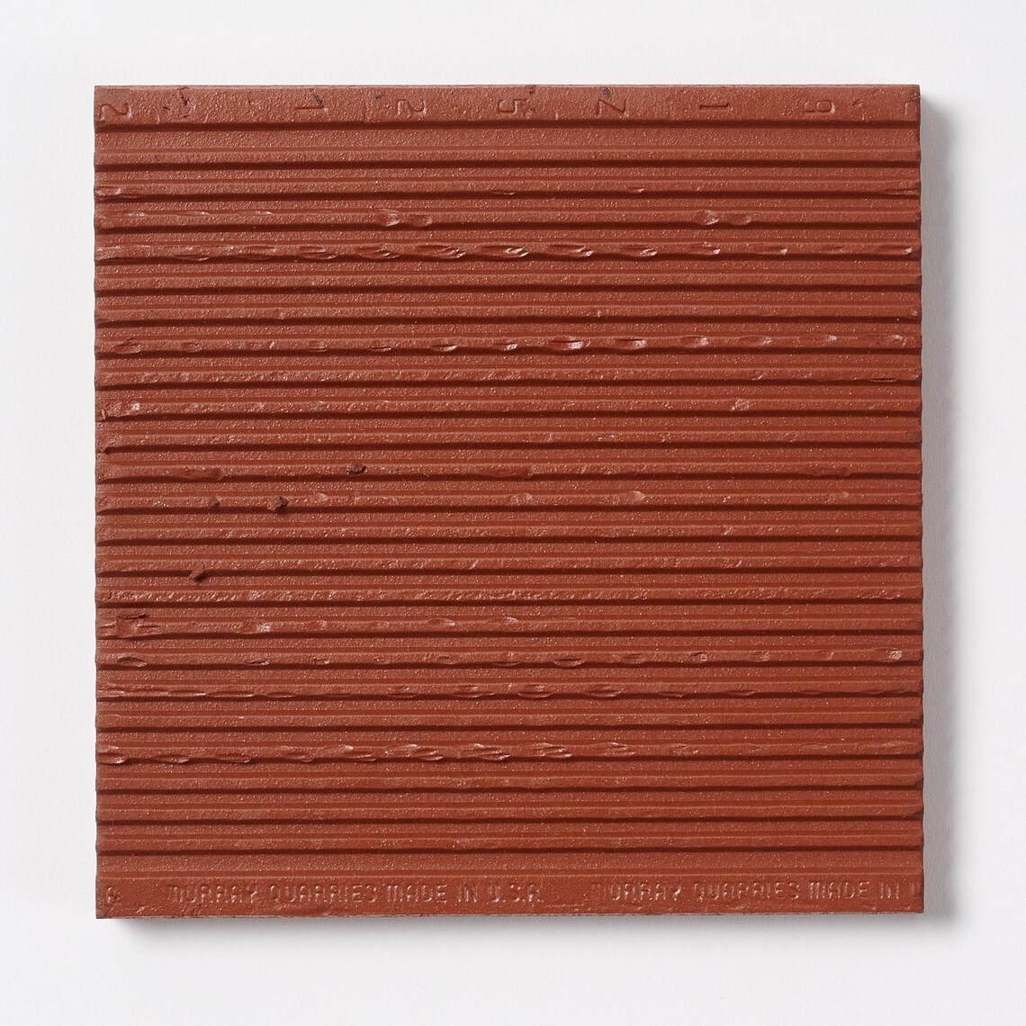 1980s American Olean Canyon Red Quarry Floor Tile, 9 Sq Ft Available ...