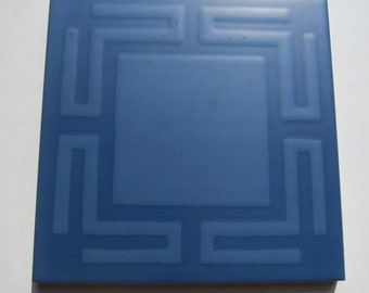 Blue Greek Key | Etsy