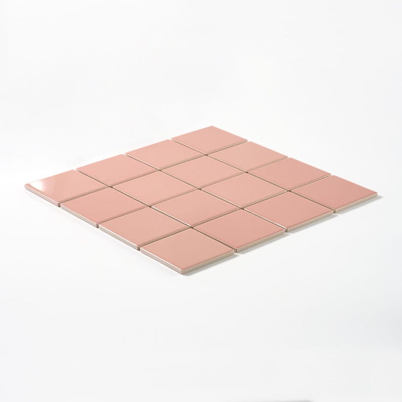 Vintage Pink Japanese 1980s Wall Tile, 242 Sq Ft Available - 22 Sq Ft ...