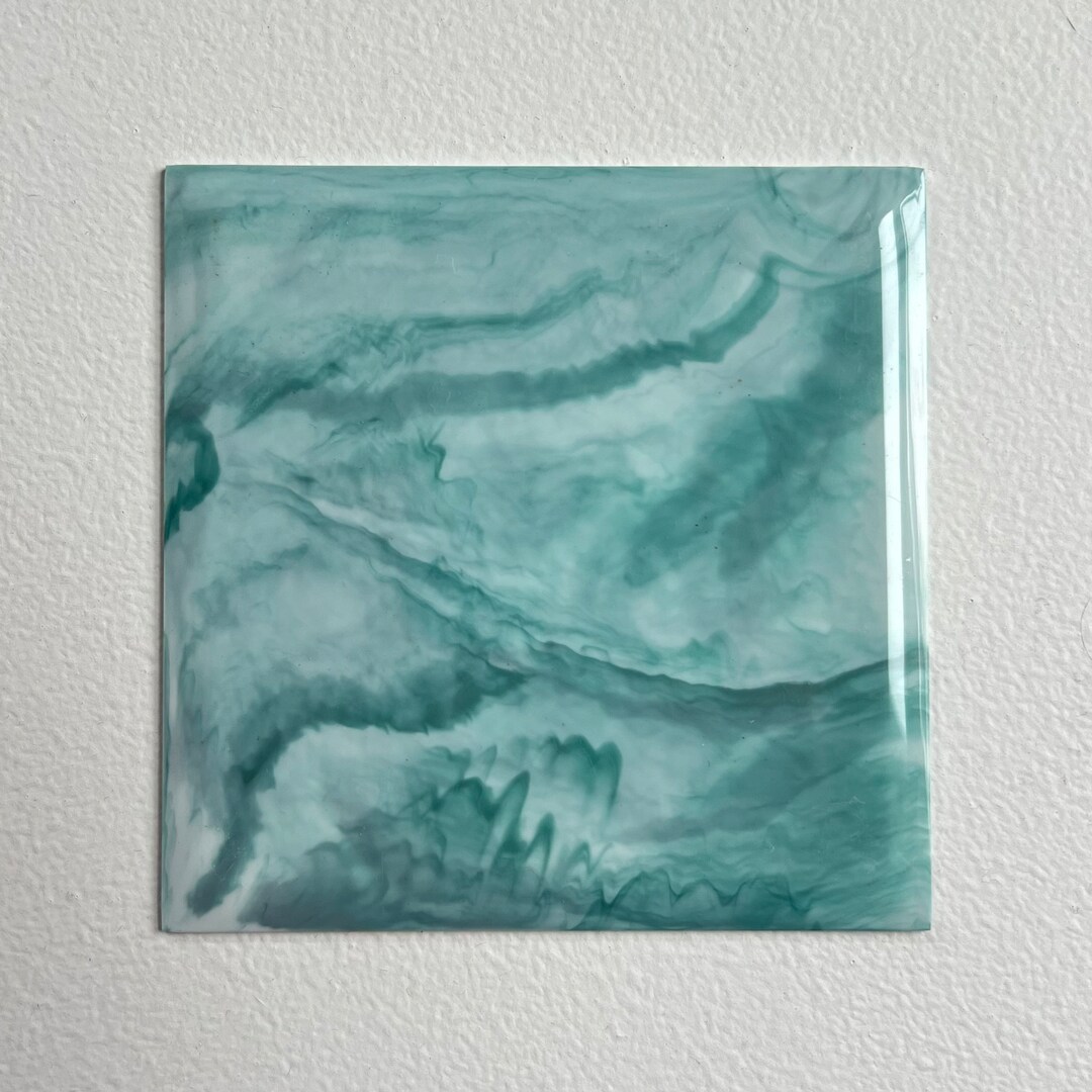 Vintage 1950's Stylette Supreme Aqua Marble Plastic Wall Tile, 10 Sq Ft ...