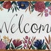Welcome Sign, Wood Signs, Painted Signs, Housewarming Sign, Flower Sign ...
